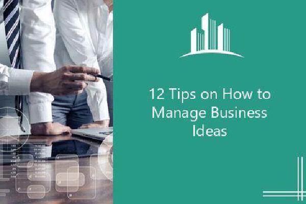 12 Tips on How to Manage Business Ideas | Melbado